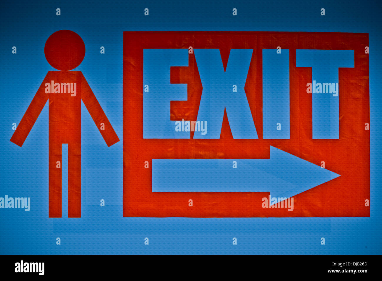 Emergency exit sign board hi-res stock photography and images - Alamy