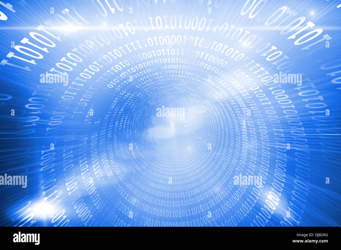 Shiny futuristic binary code spiral Stock Photo - Alamy
