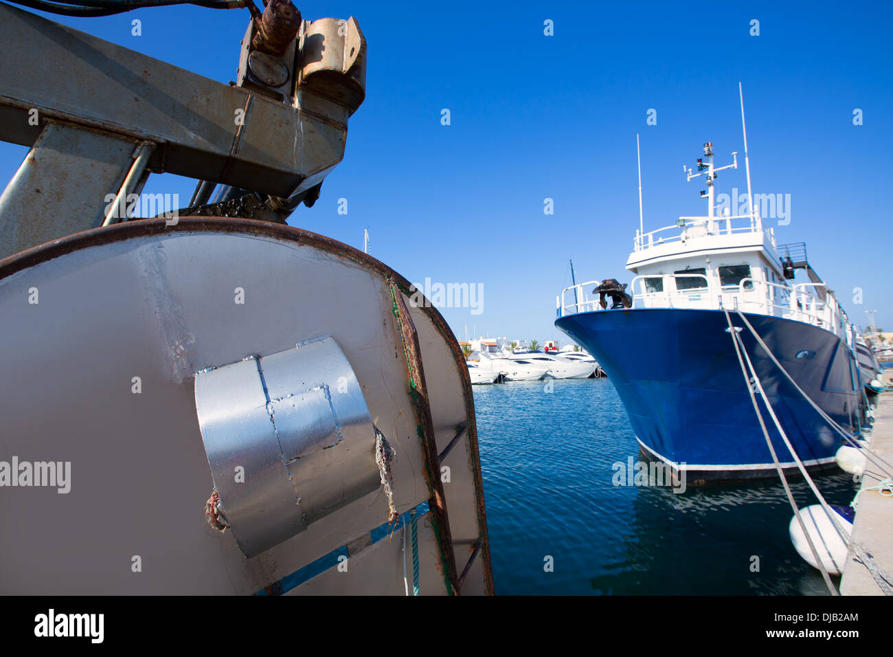 Big green trawler moored in hi-res stock photography and images - Alamy
