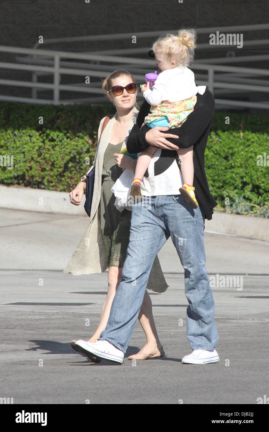 Amy Adams, Darren Le Gallo and their daughter Aviana Olea Le Gallo are ...