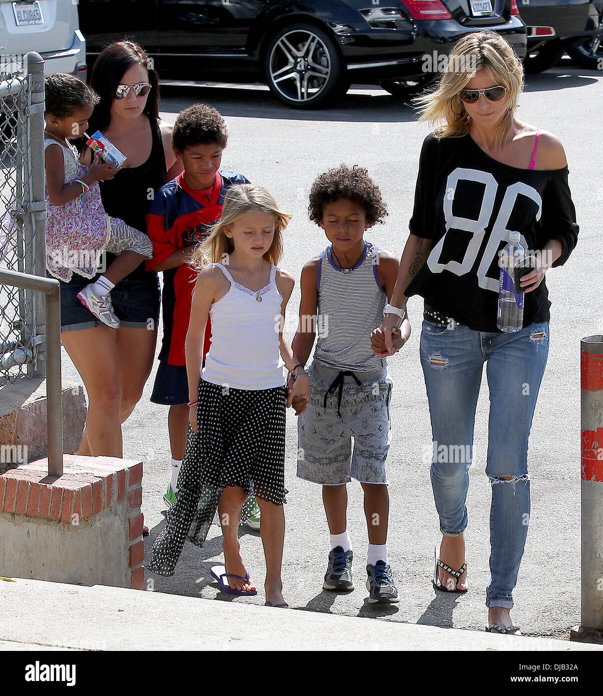 Leni Samuel 2014 Heidi Klum Praises Son Henry After He Walks Runway At