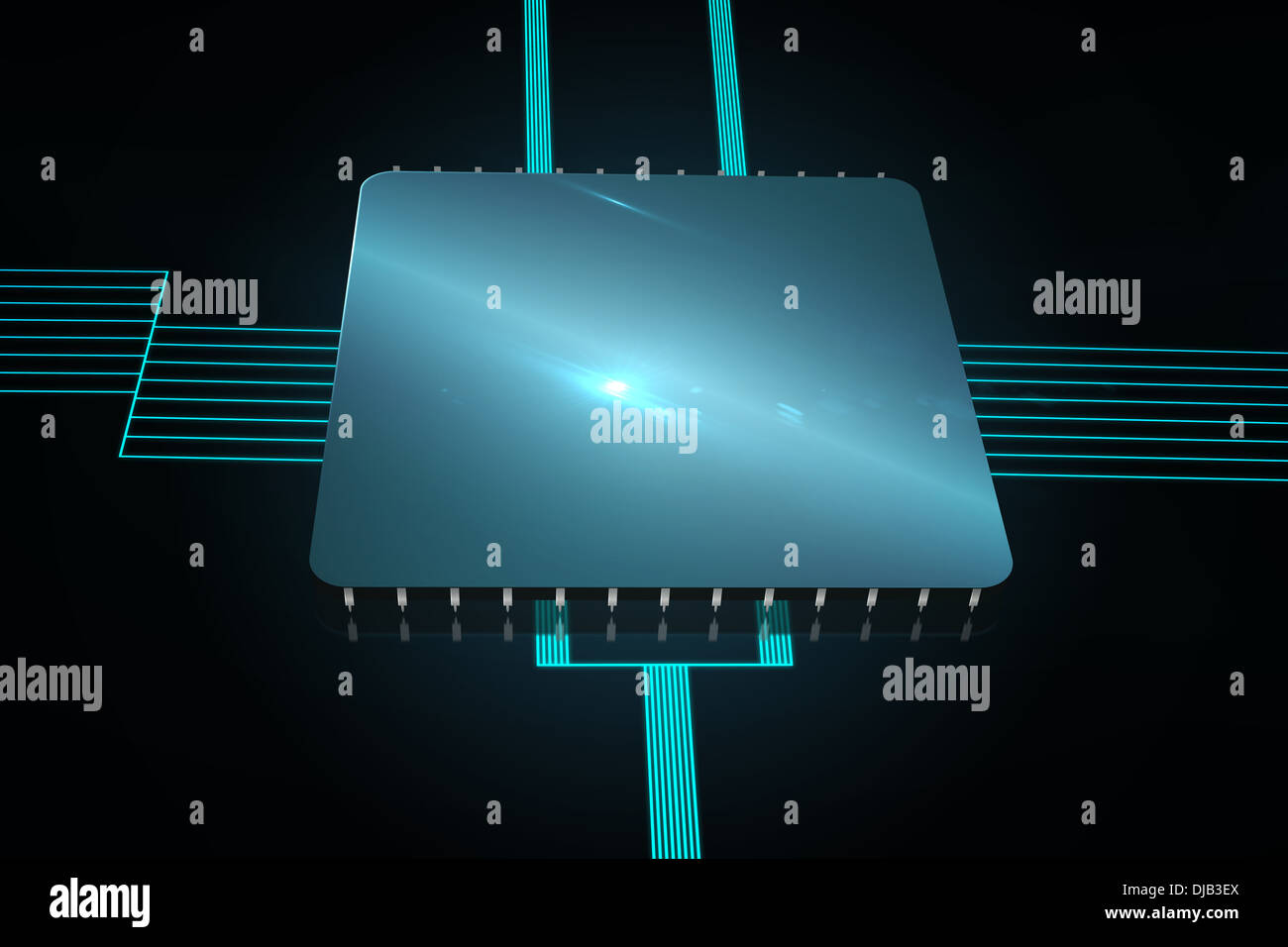 Shiny square on black background Stock Photo - Alamy