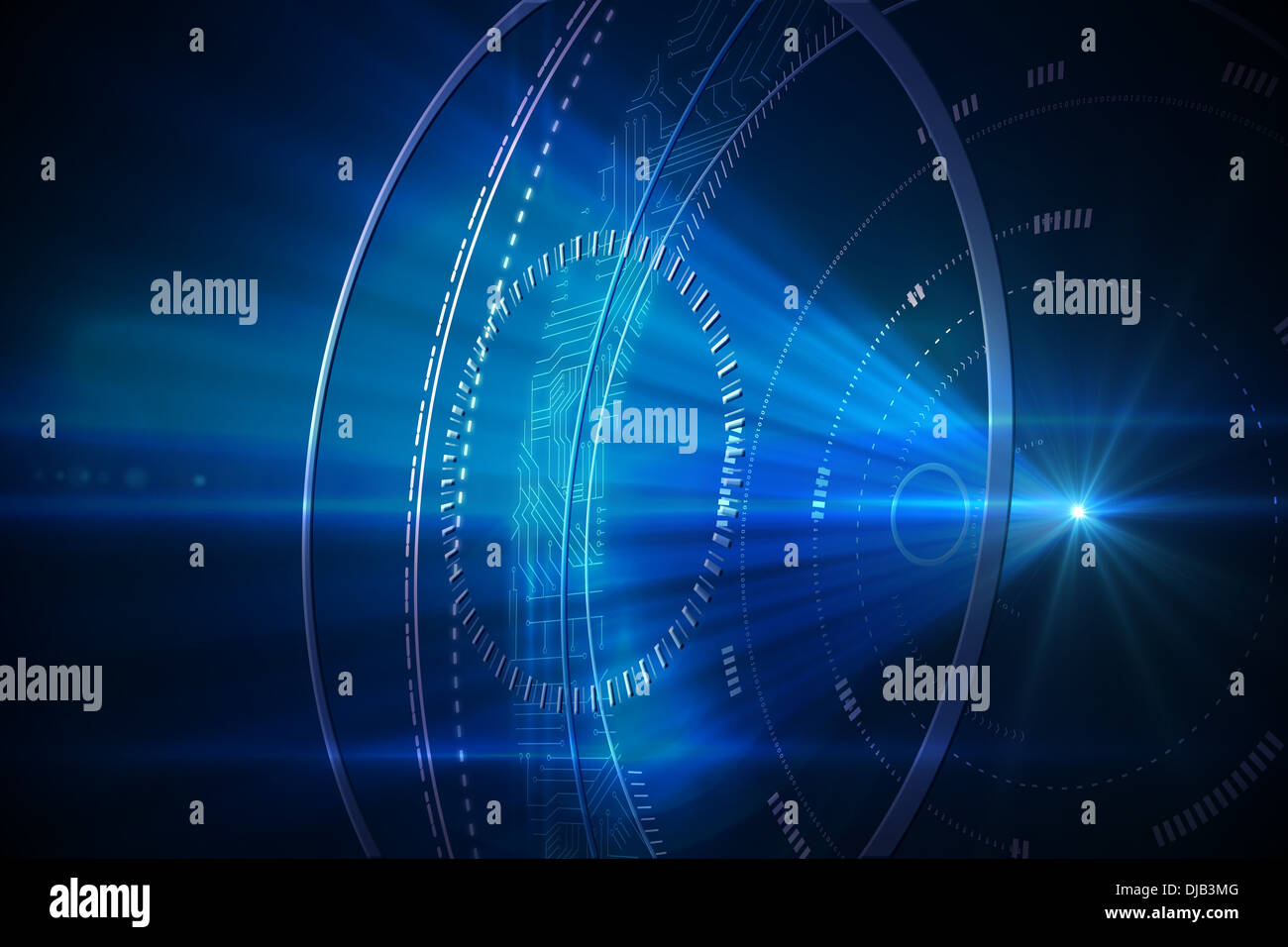 Futuristic black background with circles Stock Photo - Alamy