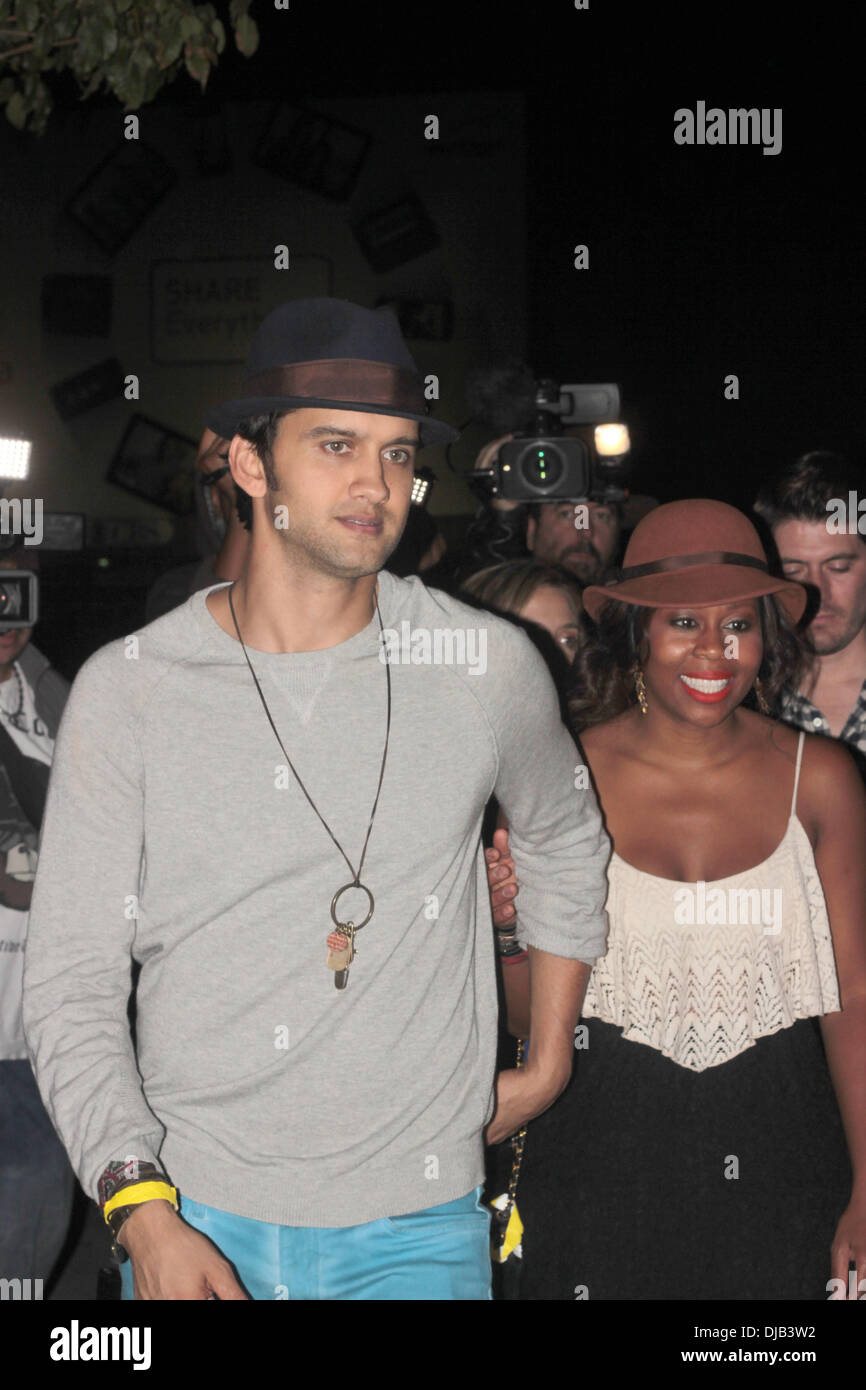 Michael Steger, girlfriend '90210' Cast Party at Pink Taco Los Angeles ...