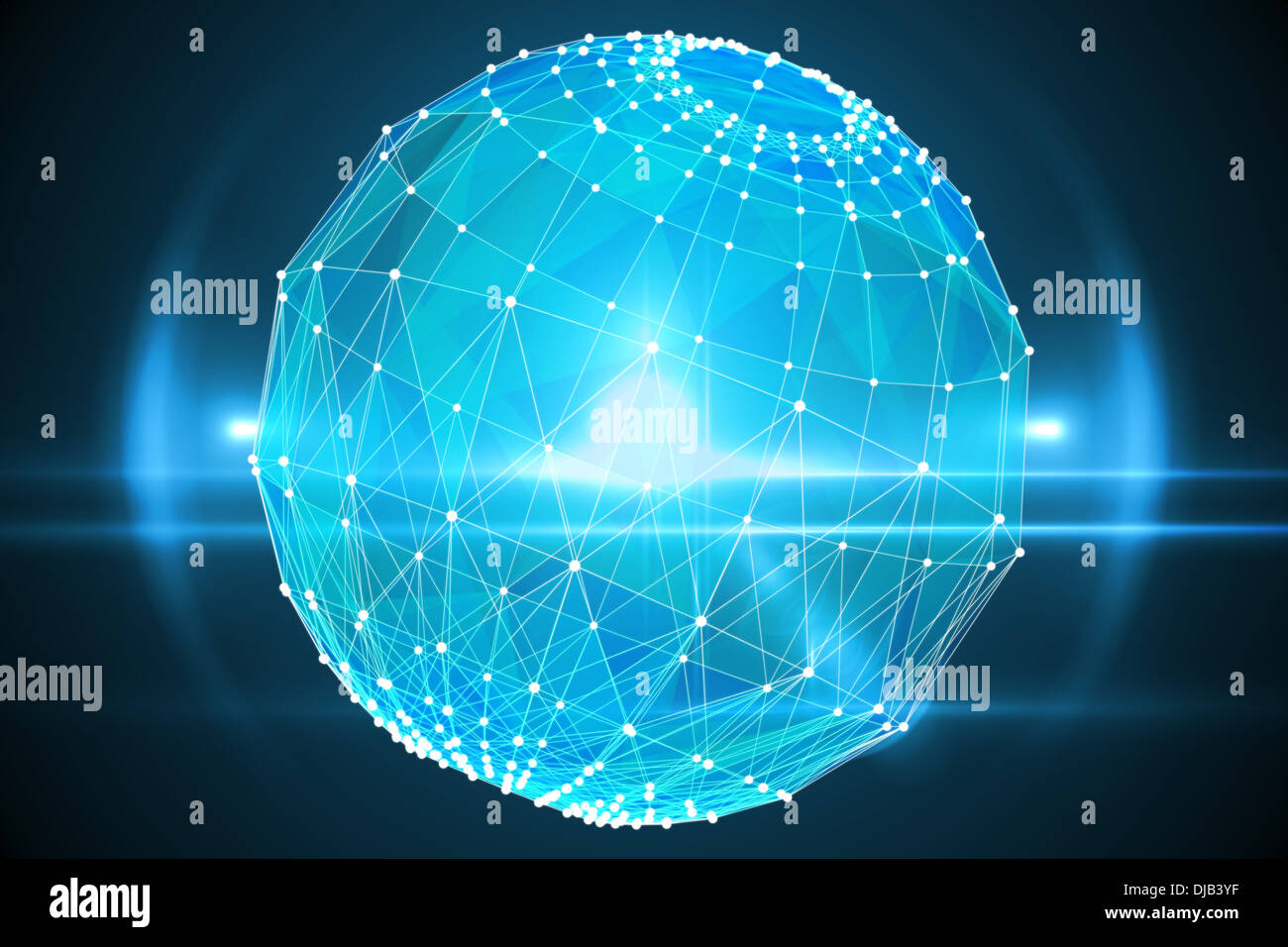 Glowing sphere on black background Stock Photo - Alamy