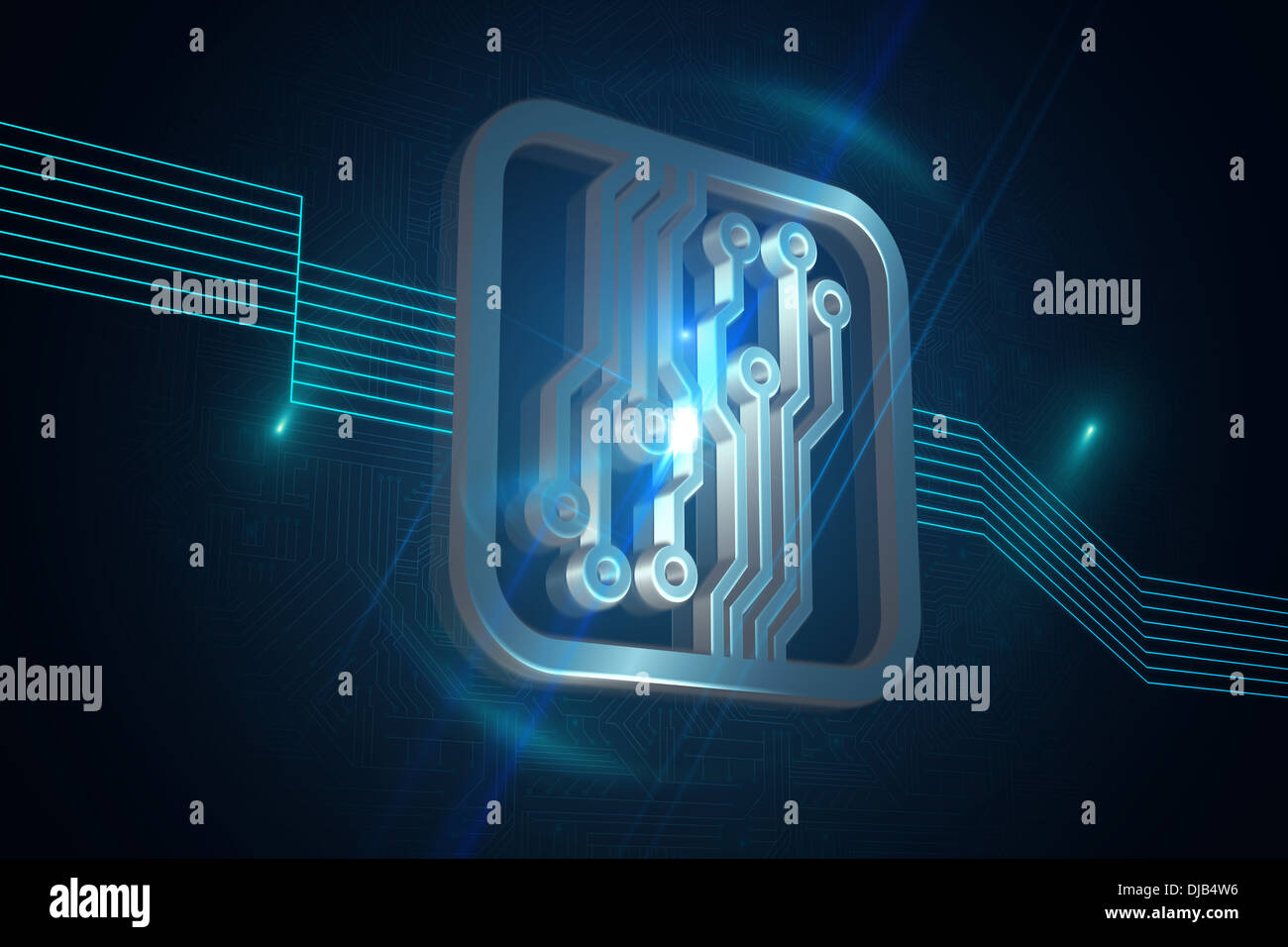 Black circuit board background hi-res stock photography and images - Alamy