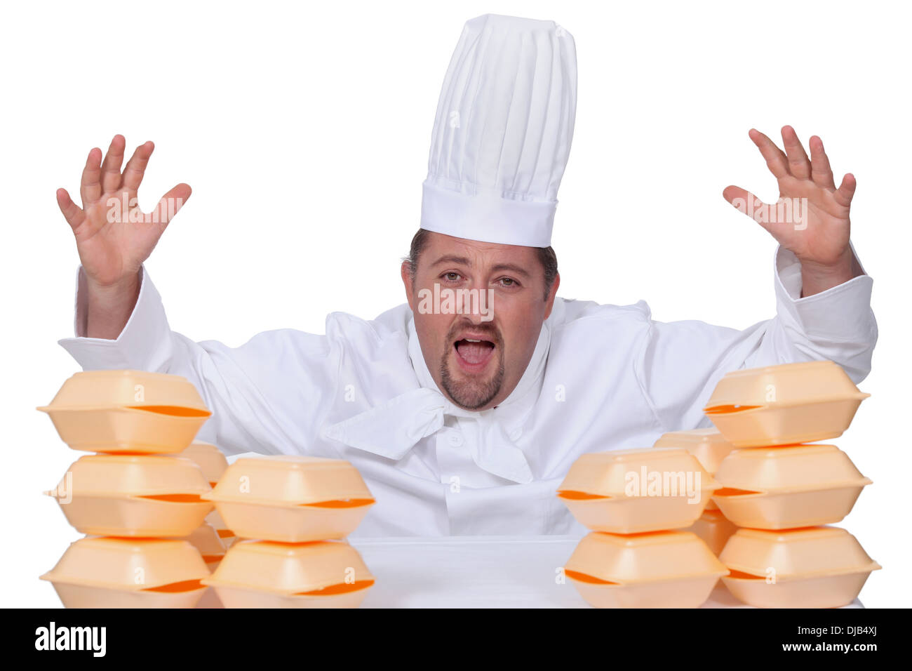 Kitchen chef busy shouting hi-res stock photography and images - Alamy