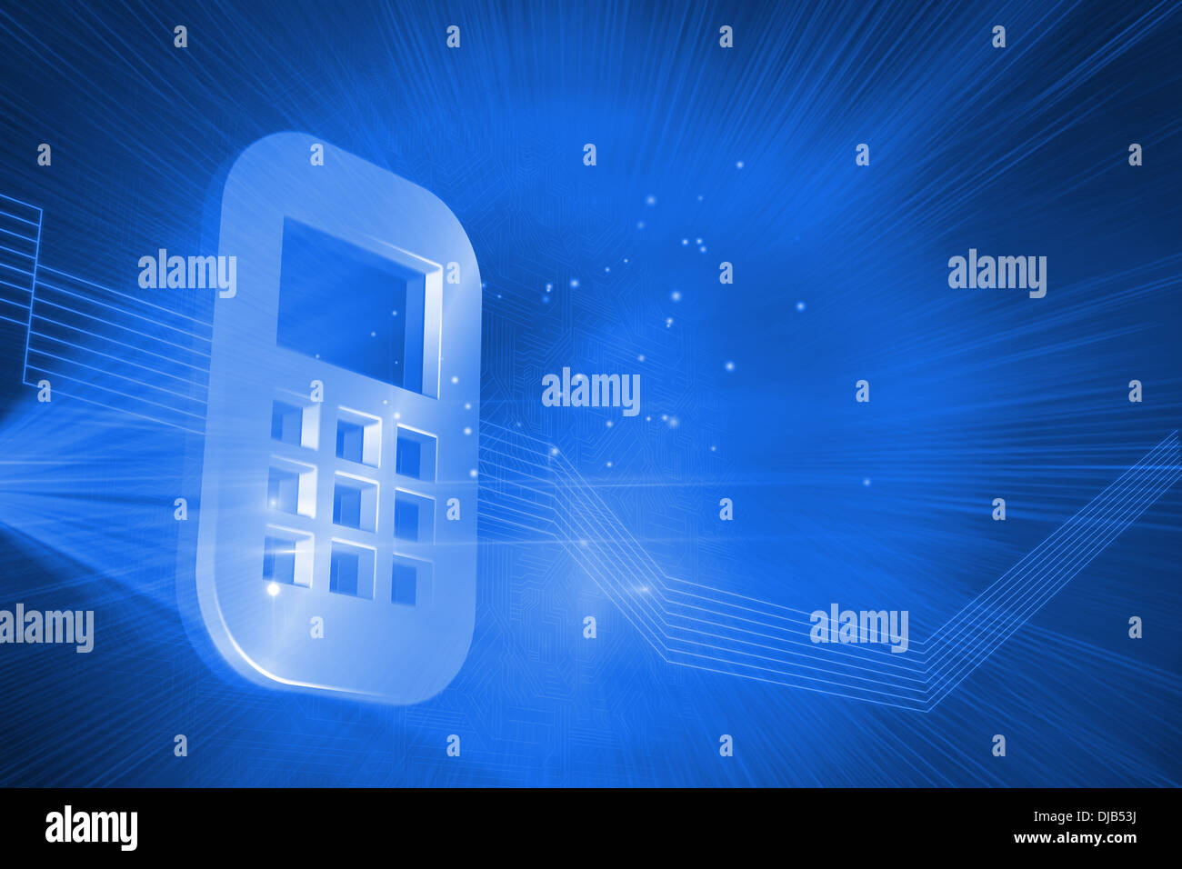 Blue phone icon hi-res stock photography and images - Alamy