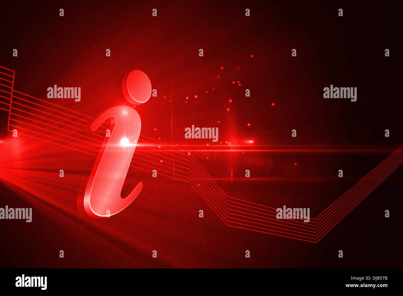 Shiny red information icon on black background Stock Photo - Alamy