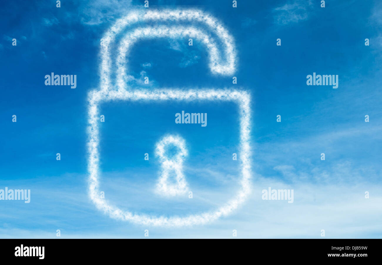 White lock in sky hi-res stock photography and images - Alamy