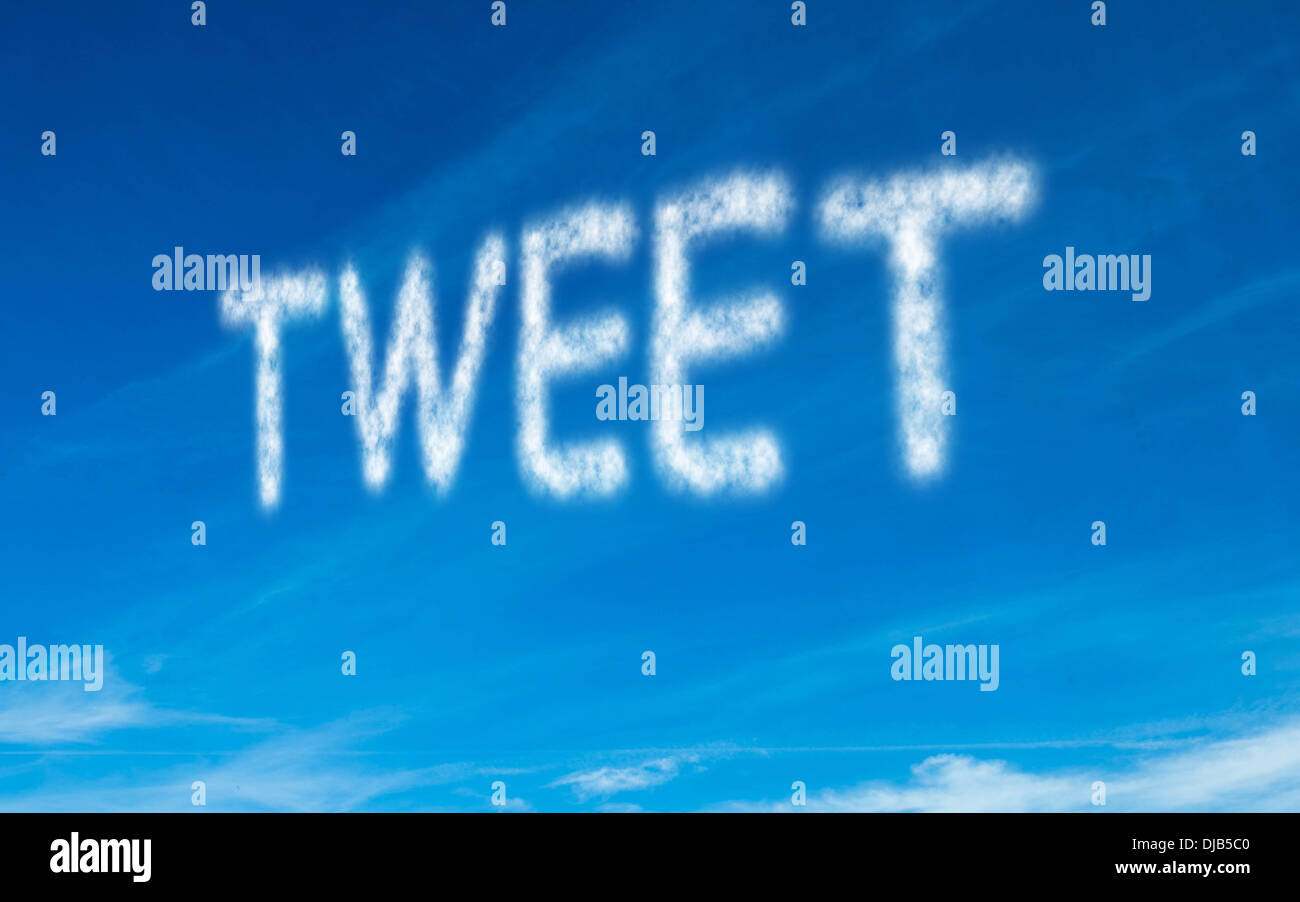 Tweet Word High Resolution Stock Photography and Images - Alamy