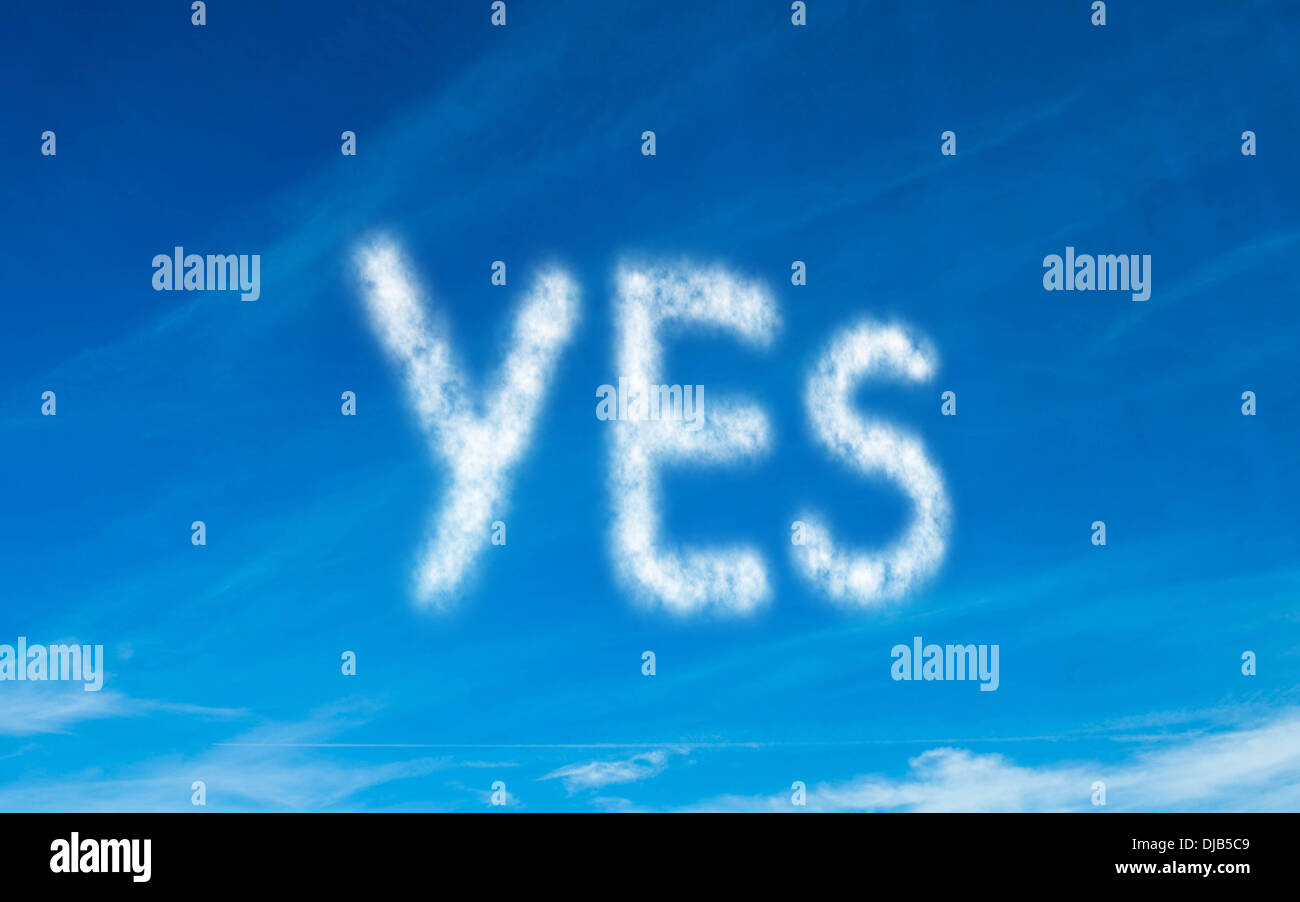 Yes white hi-res stock photography and images - Alamy