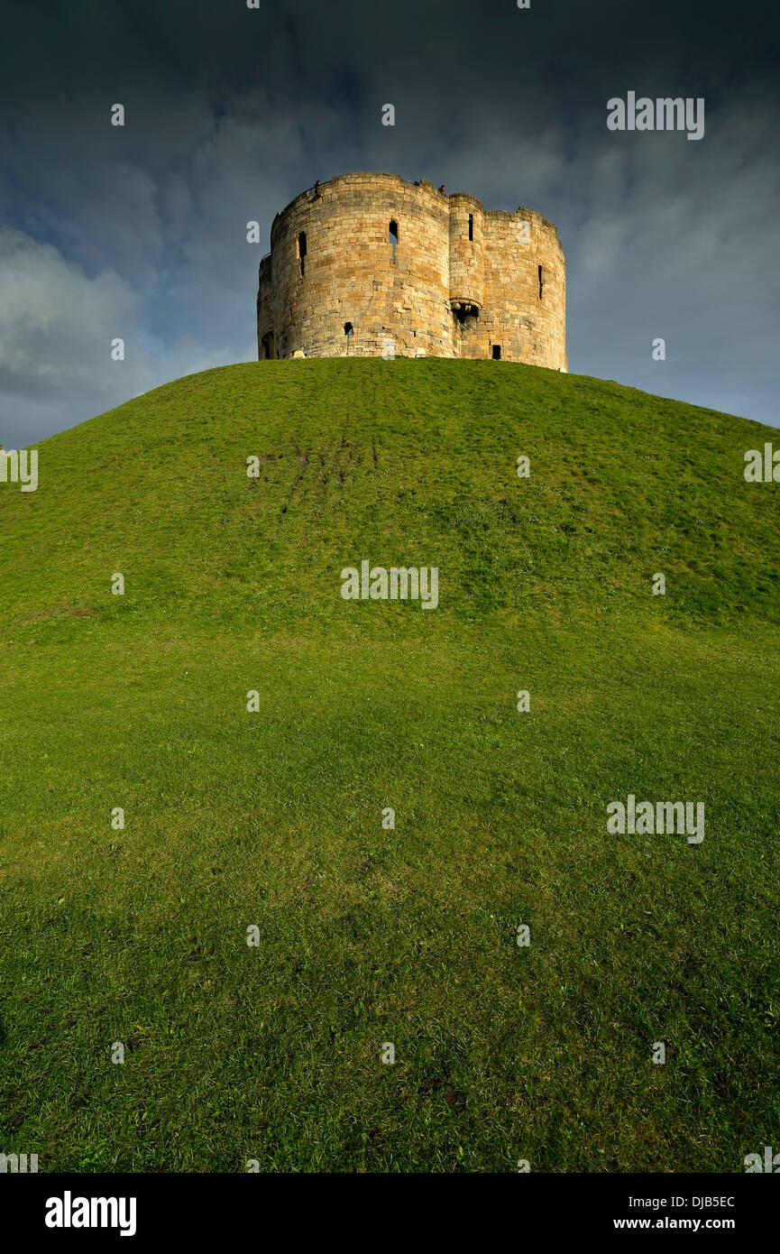 Clifford's Tower, York Castle, York, North Yorkshire, England, United ...