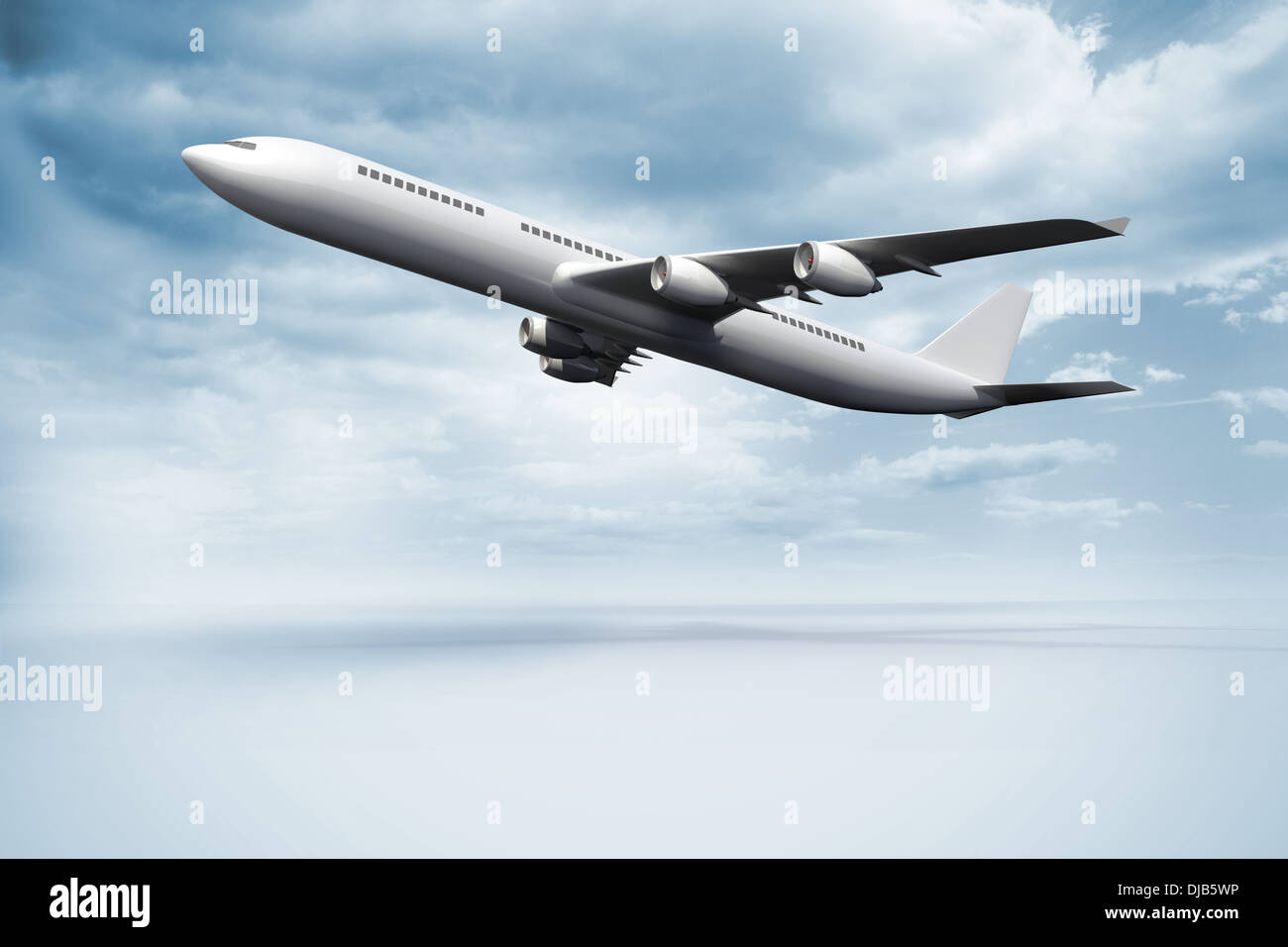 3D plane taking off Stock Photo - Alamy