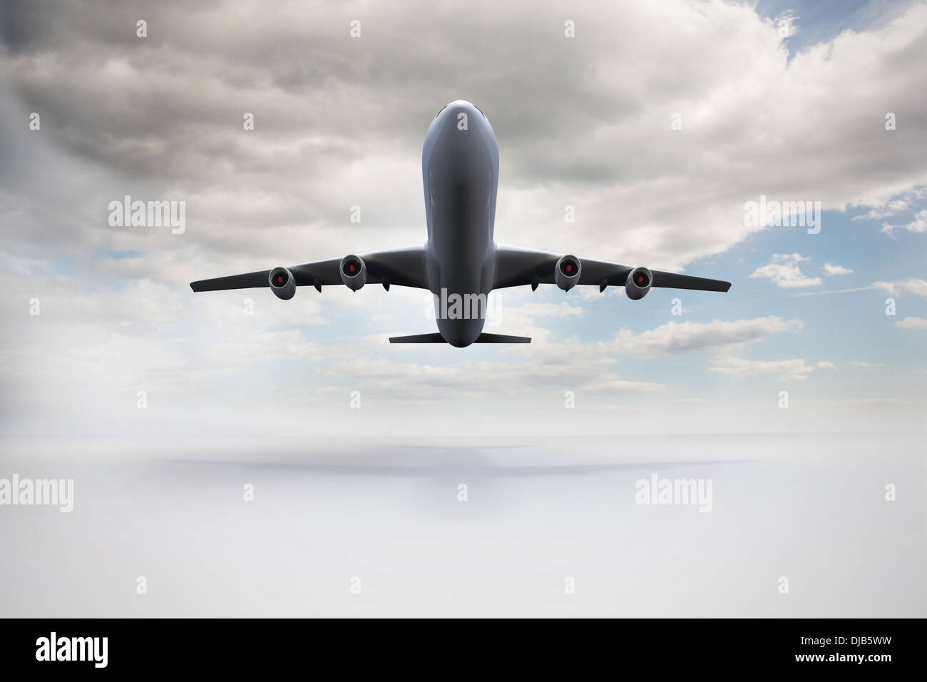 3D plane taking off Stock Photo - Alamy