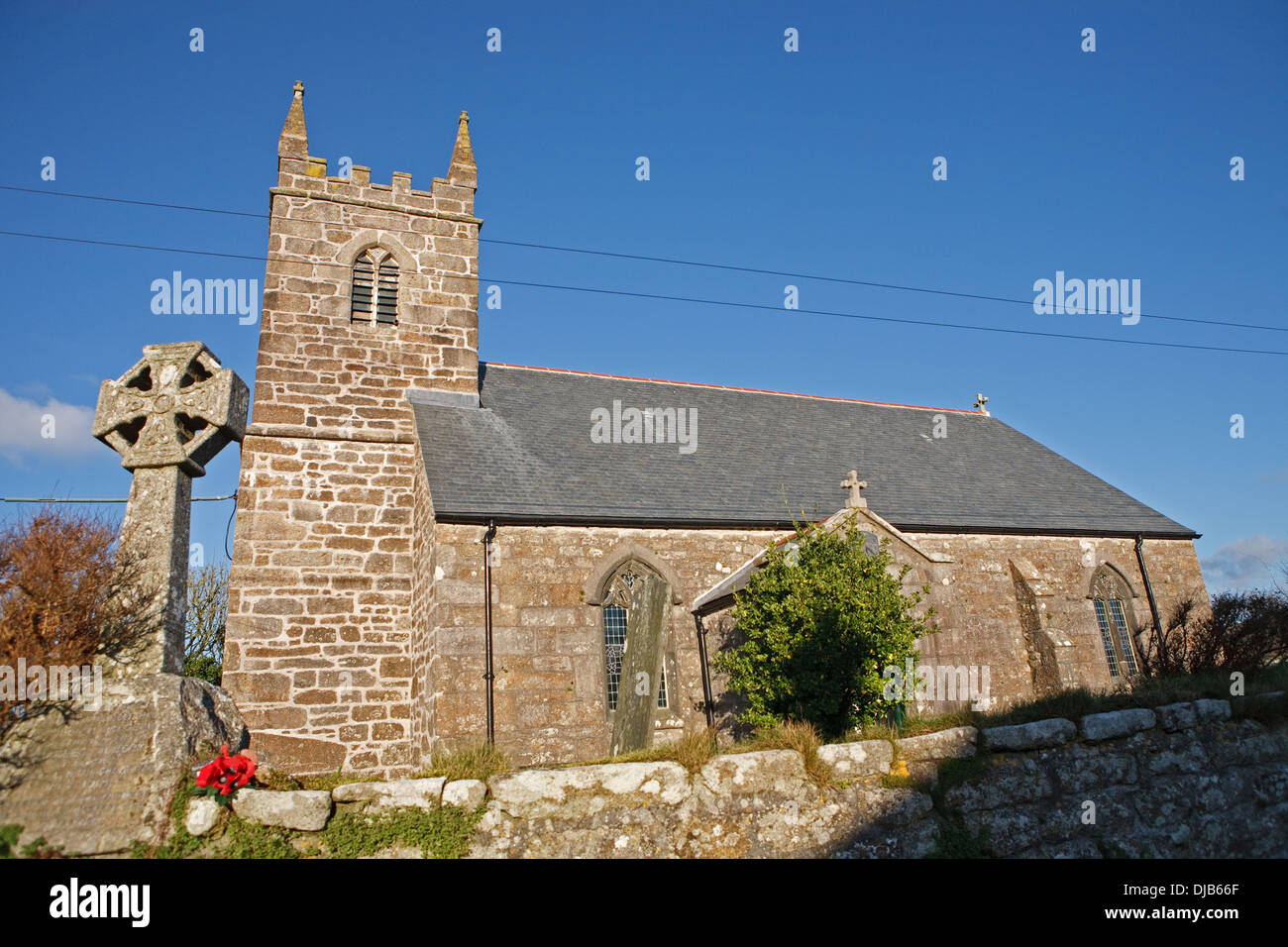 The parish church in Zennor Cornwall UK Stock Photo - Alamy