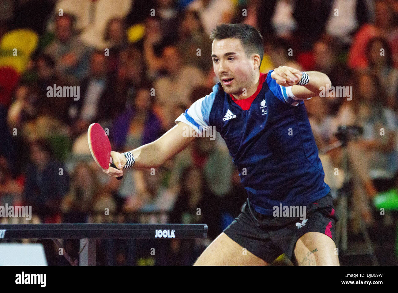 Will Bayley of GB v Brazil in the table tennis at the National ...