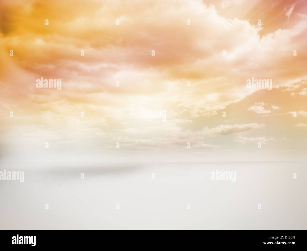 Cloudy yellow sky Stock Photo - Alamy