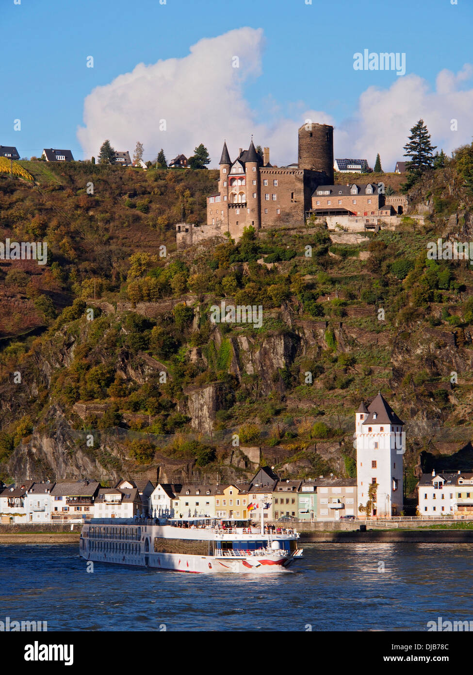 Castle in the Rhine Valley, Germany Stock Photo - Alamy