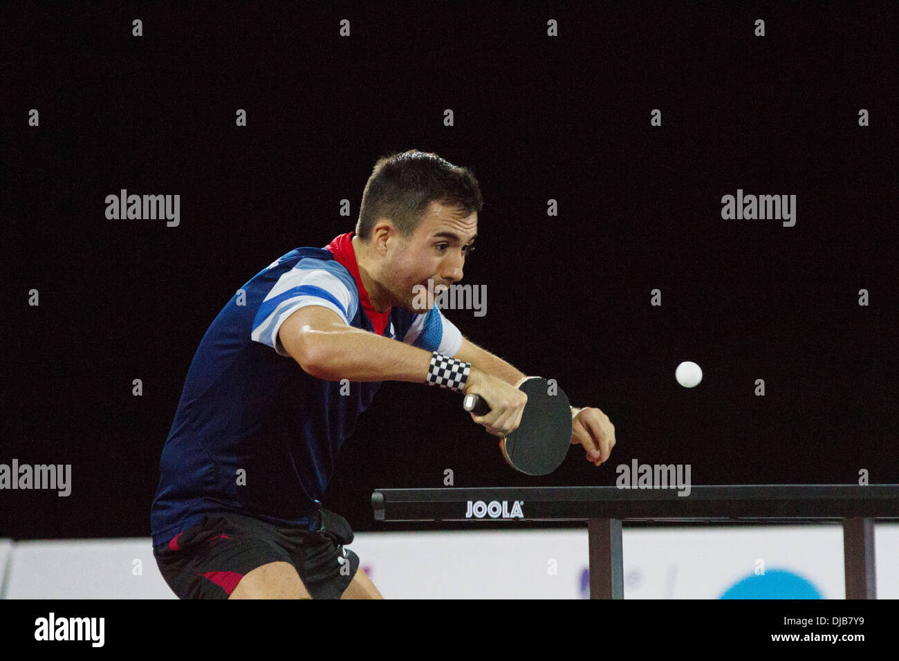 Will Bayley of GB v Brazil in the table tennis at the National ...
