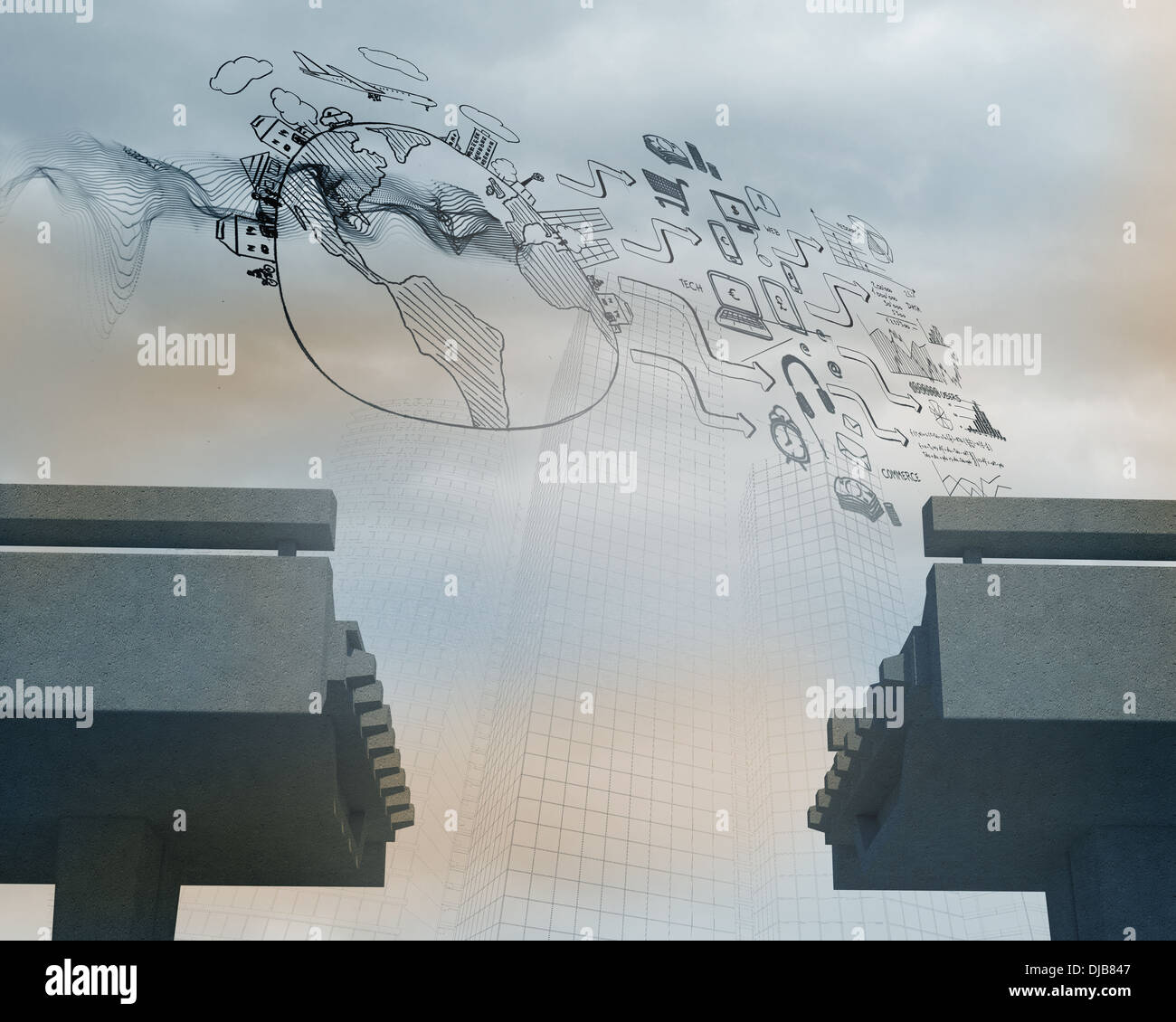 Broken bridge hi-res stock photography and images - Alamy