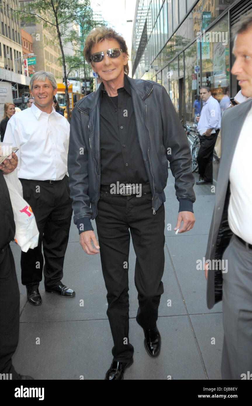 Barry Manilow Celebrities are seen outside of NBC studios in Manhattan ...