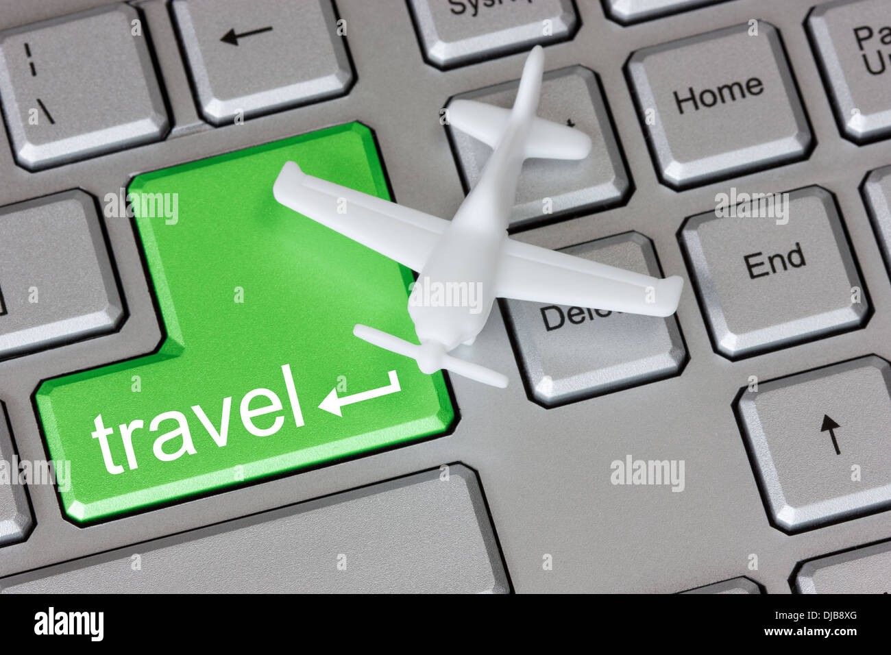 Aircraft on computer keyboard key hi-res stock photography and images ...