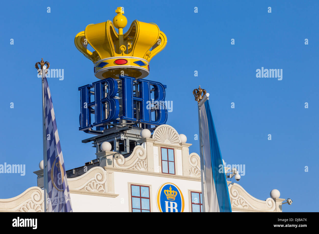 Germany, Bavaria, Munich, Oktoberfest, Hofbrauhaus Beer Tent Sign Stock ...