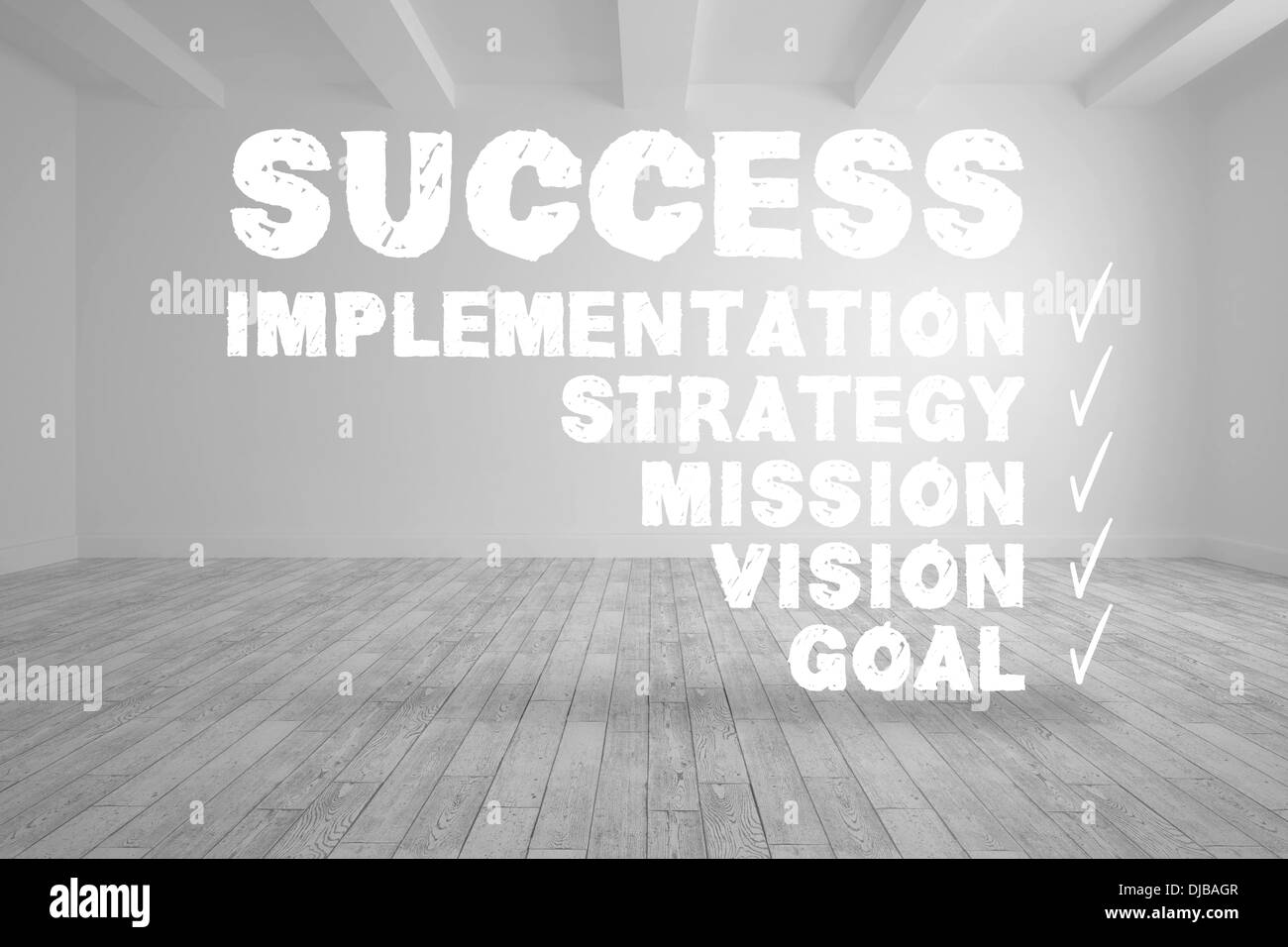 Success checklist written in bright room Stock Photo - Alamy