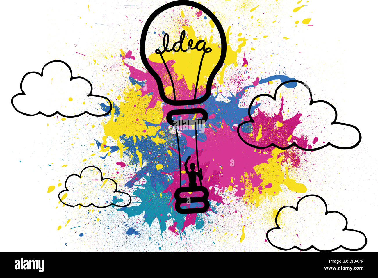 Light bulb figure hi-res stock photography and images - Alamy