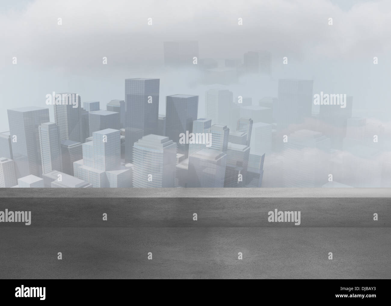 Cityscape fog hi-res stock photography and images - Alamy