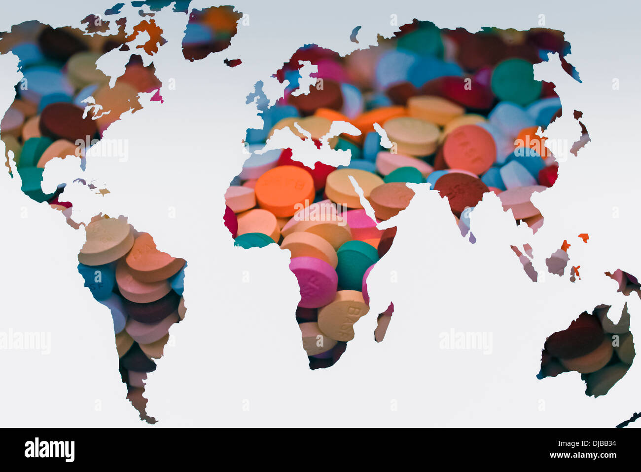 World Map Template with Background Stock Photo - Alamy