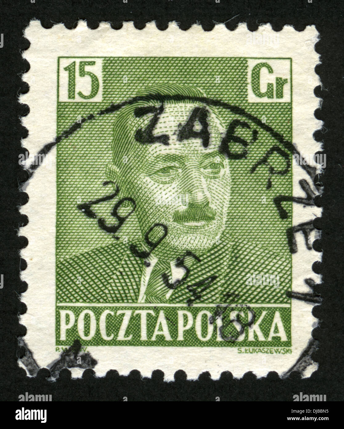 Poland postage post mark stamp hi-res stock photography and images - Alamy