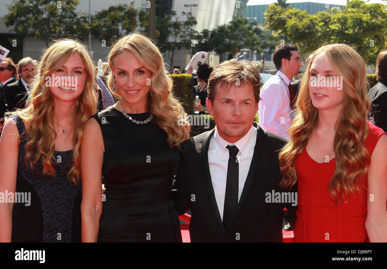 Tracy Pollan, Michael J. Fox with kids Esma Annabelle Fox, Aquinnah ...