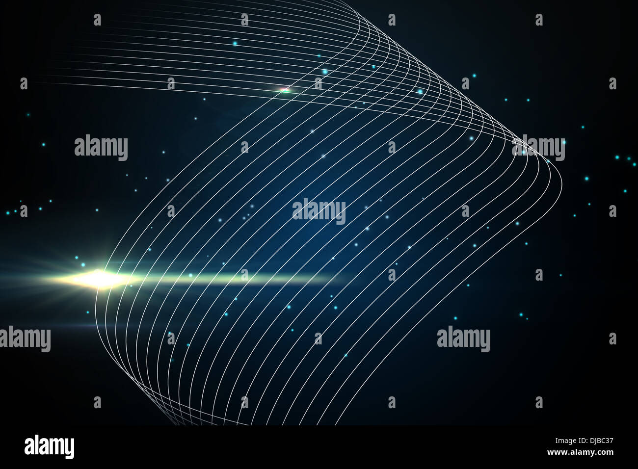 Shiny lines on black background Stock Photo - Alamy