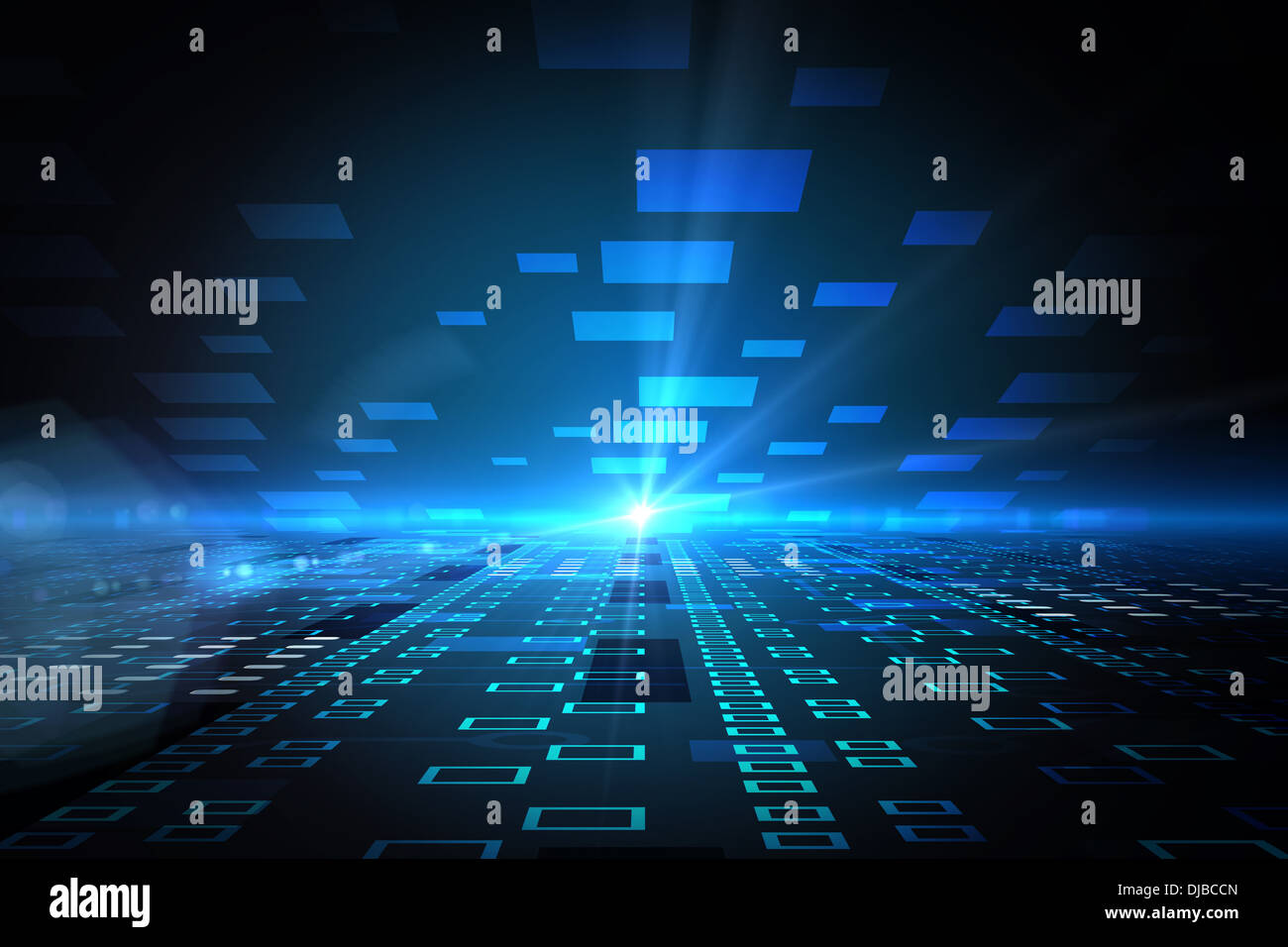 Squares on futuristic background Stock Photo - Alamy