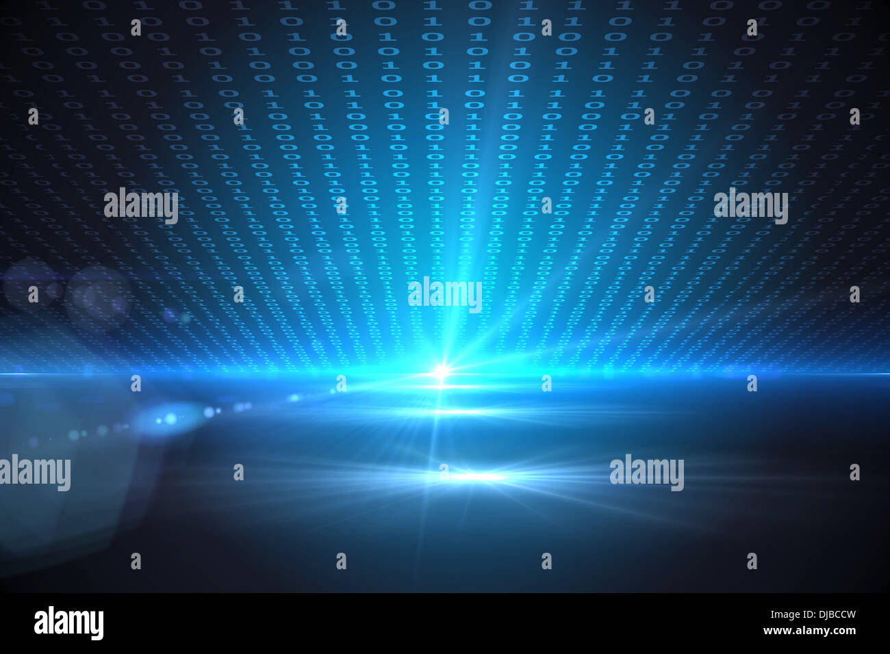 Technical background with binary code Stock Photo - Alamy