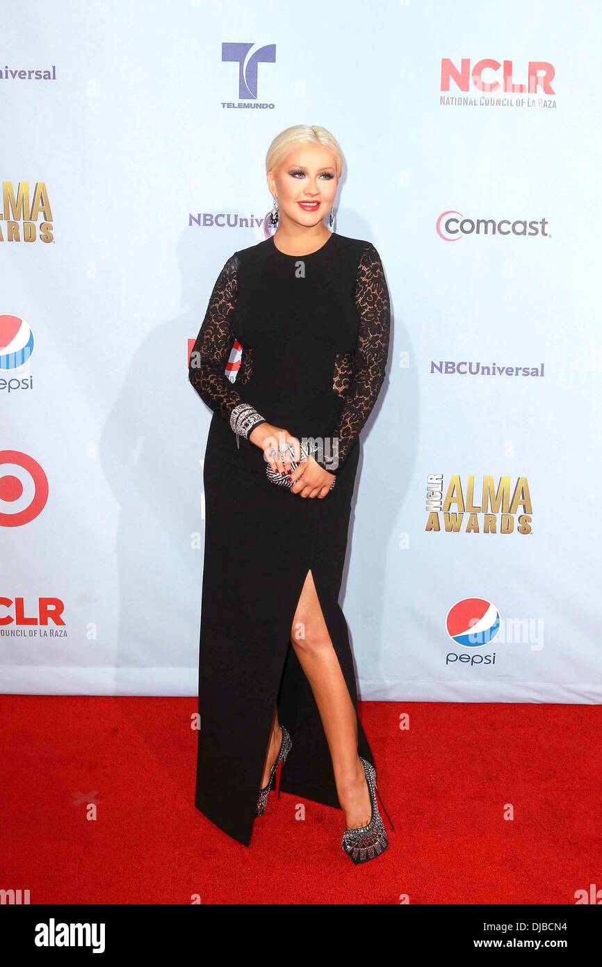 Christina Aguilera 2012 NCLR ALMA Awards, held at Pasadena Civic ...