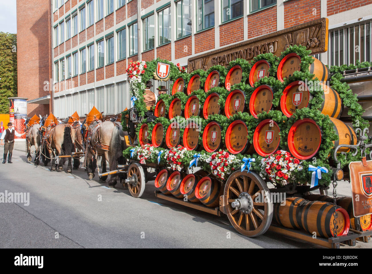 Germany, Bavaria, Munich, Oktoberfest, Beer Barrels Stock Photo - Alamy