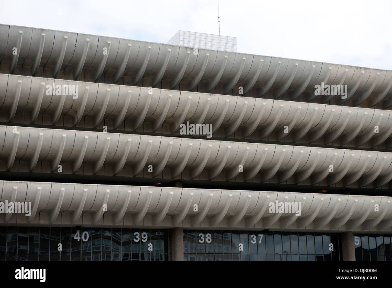 1960s concrete architecture Preston Bus Station Stock Photo - Alamy
