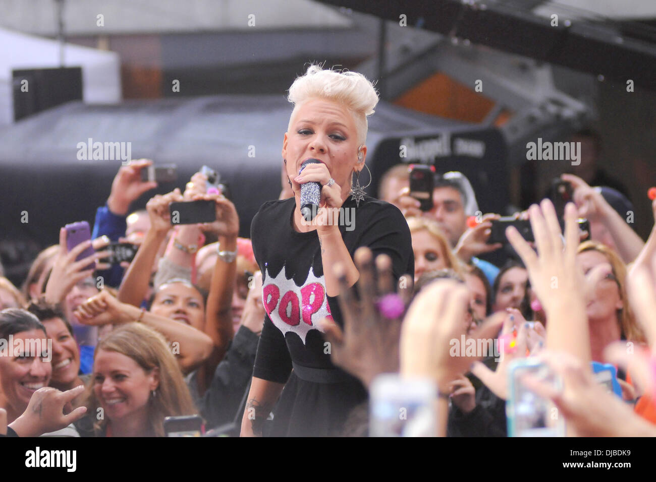 Pink, aka Alecia Moore, performs at Rockefeller Center as part of NBC's Toyota Concert Series on ...