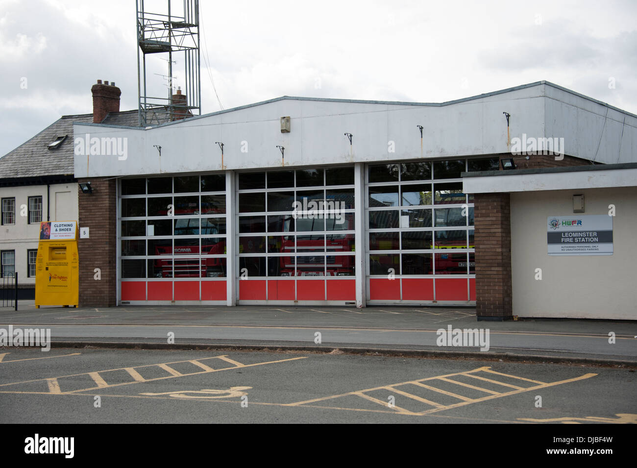 Leominster Community Fire Station House UK Stock Photo - Alamy