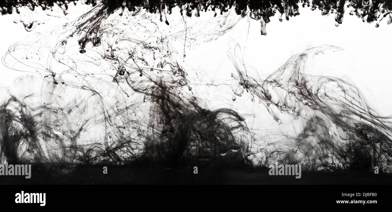 water and black ink lines Stock Photo - Alamy