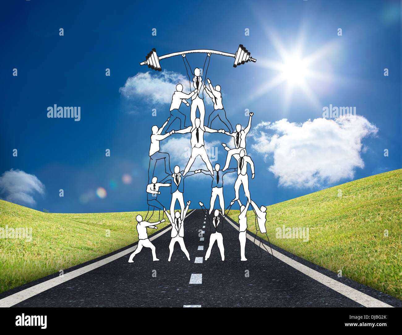 Bright future landscape hi-res stock photography and images - Alamy