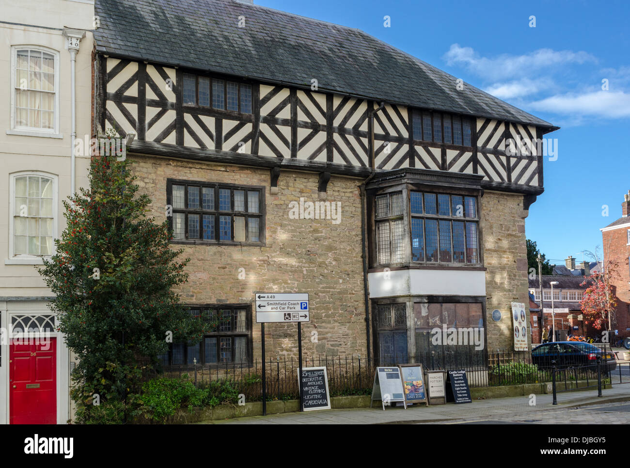 Castle Lodge in Ludlow which is a medieval Tudor and Elizabethan ...