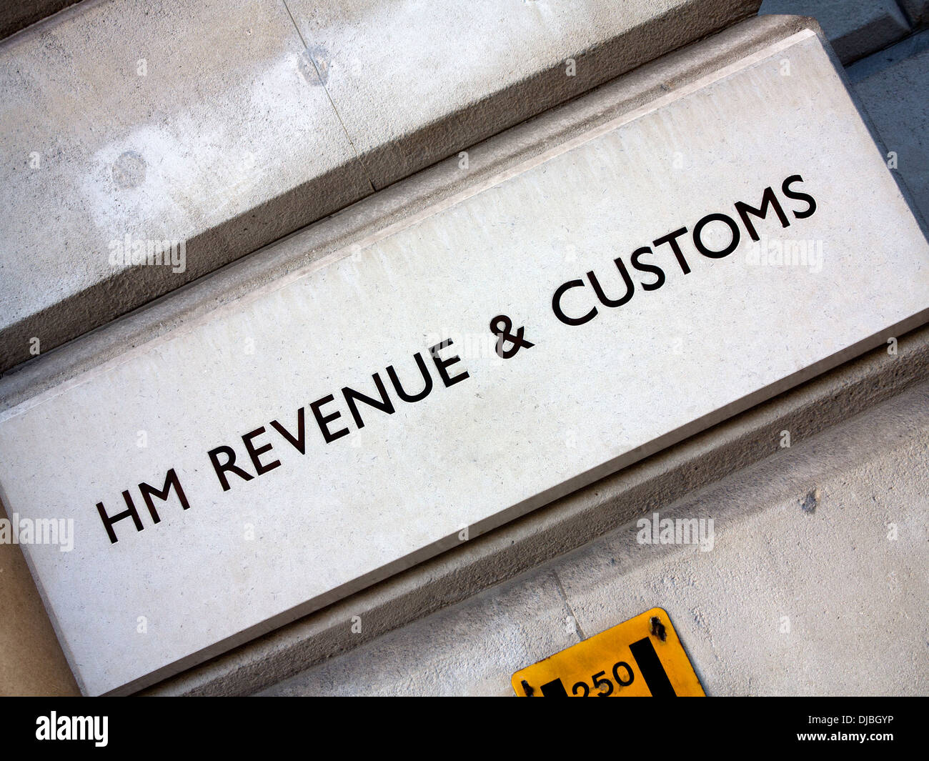 HM revenue and & Customs Sign London Stock Photo - Alamy