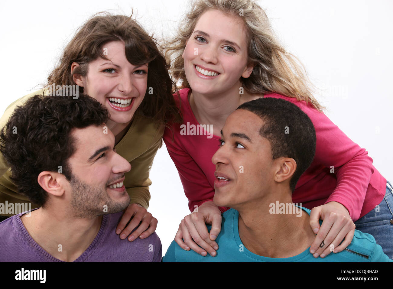 A group of young people Stock Photo - Alamy