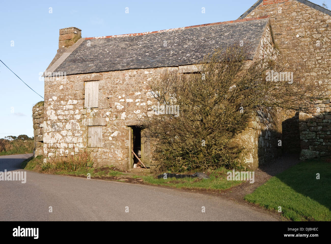 Porthmenor Farm houses in Cornwall Stock Photo - Alamy