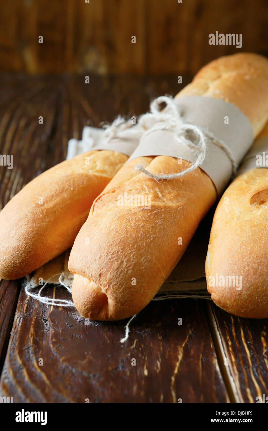 Dark french baguette bread hi-res stock photography and images - Alamy