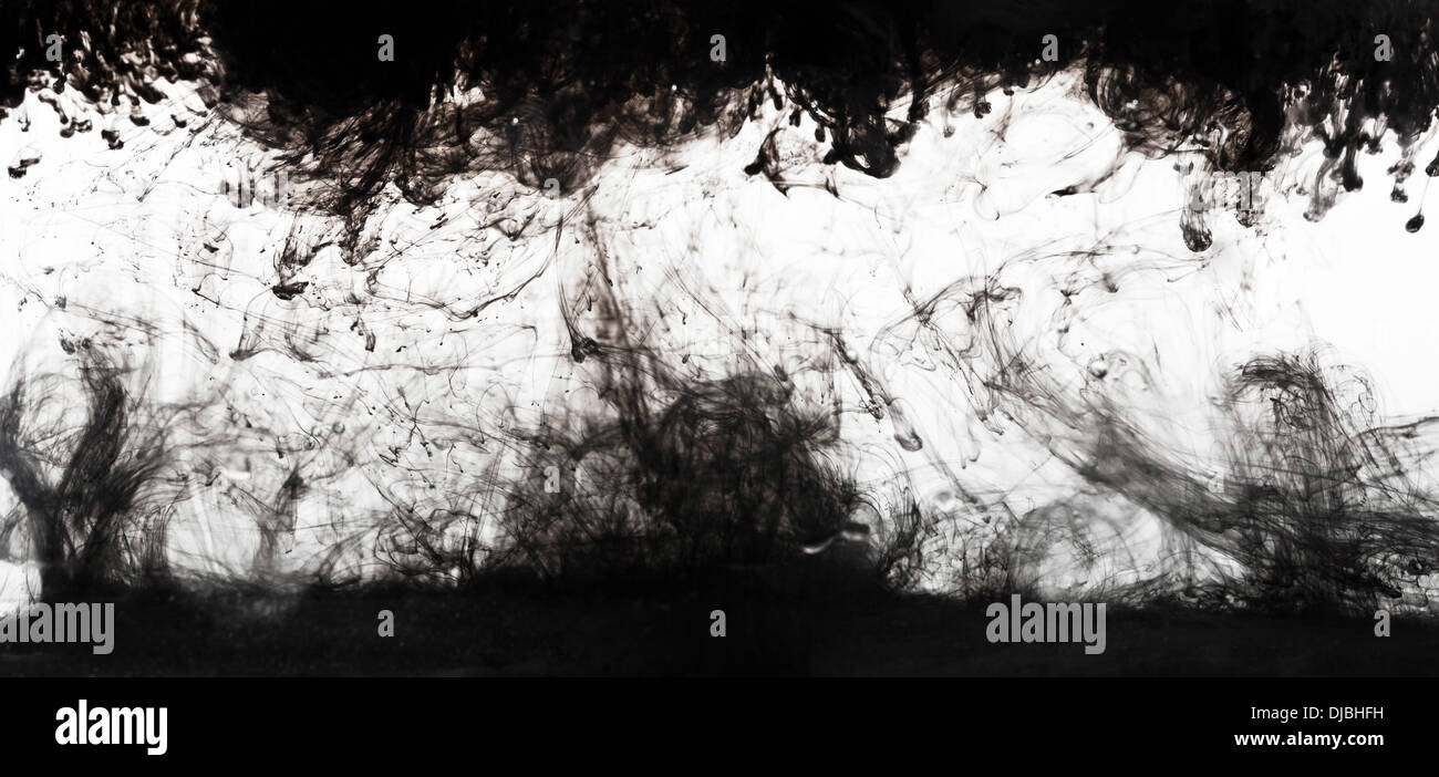 water and black ink lines Stock Photo - Alamy